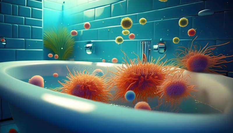 Bacteria Growing on the Surface of the Bathroom Pathogens, Bathroom ...
