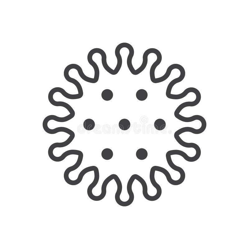 Bacteria Icon - Microbe Icon Stock Vector - Illustration of infection ...