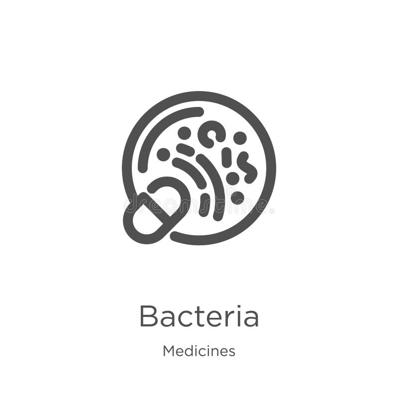 E Coli Icon Vector from Virus Collection. Thin Line E Coli Outline Icon ...
