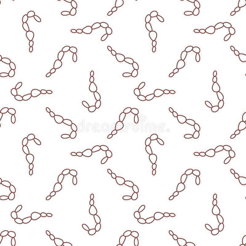 Bacteria Microbe Vector Red Seamless Pattern Stock Vector - Illustration of icon, spore: 289022262