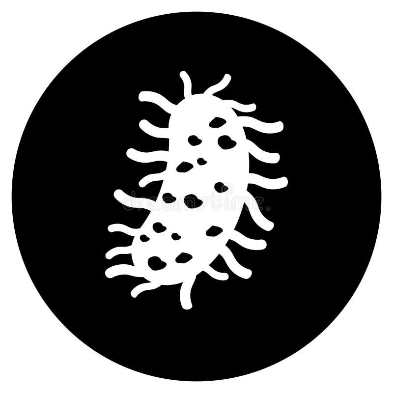 Bacteria, Microbes, Virus Icon Stock Vector - Illustration of virus ...
