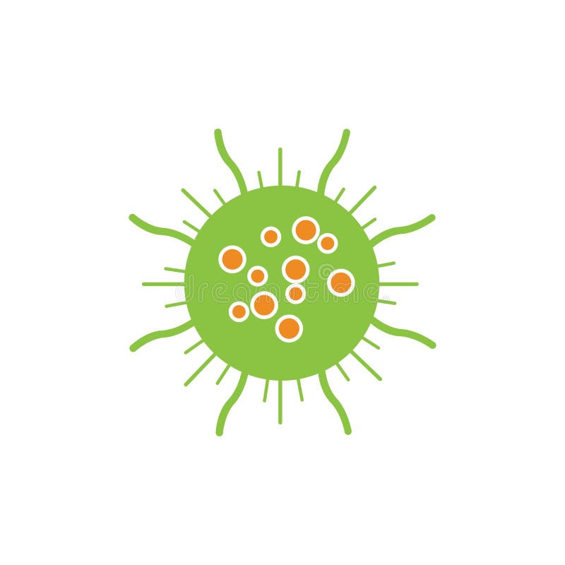 Bacteria, Microbes and Viruses Logo Vector Icon Illustration Design ...