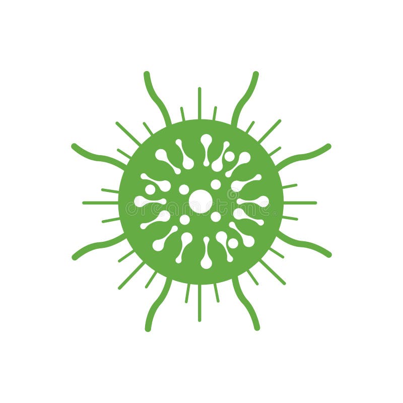 Bacteria, Microbes and Viruses Logo Vector Icon Illustration Design ...