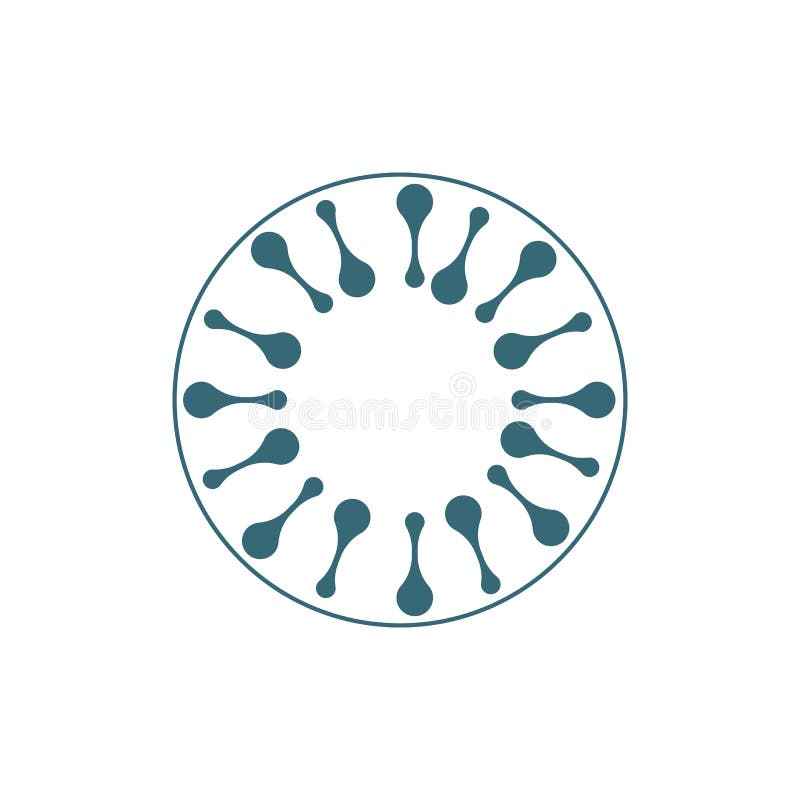 Bacteria, Microbes and Viruses Logo Vector Icon Illustration Design ...