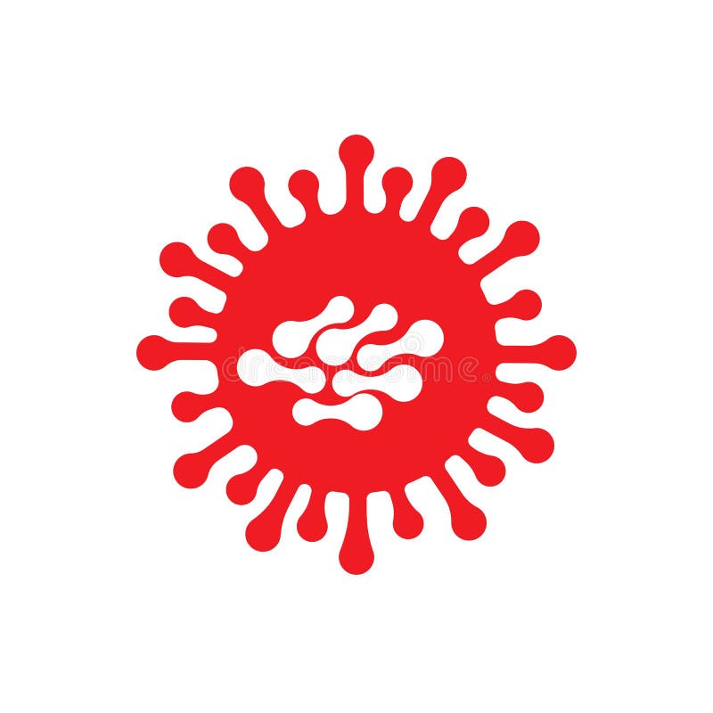 Bacteria, Microbes And Viruses Logo Vector Icon Illustration Design ...
