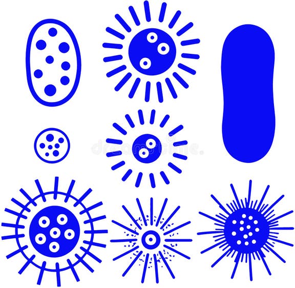 Bacteria and Microbiome Background Abstract Dramatic, Isolated Stock ...
