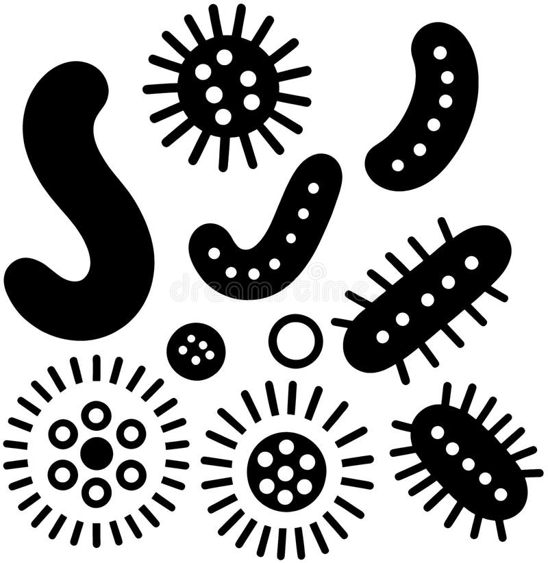 Bacteria and Microbiome Background Abstract Dramatic, Isolated Stock ...