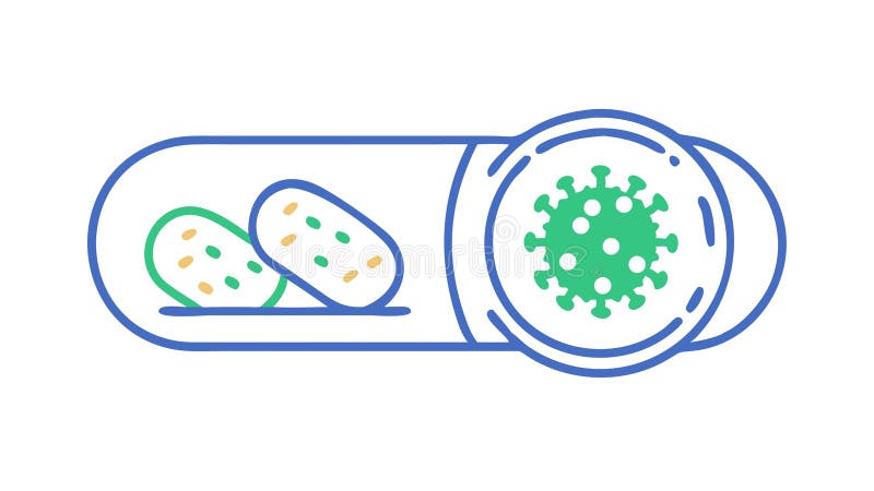 Bacteria Microorganism, Medical Research Icon, Vector Design Generative ...