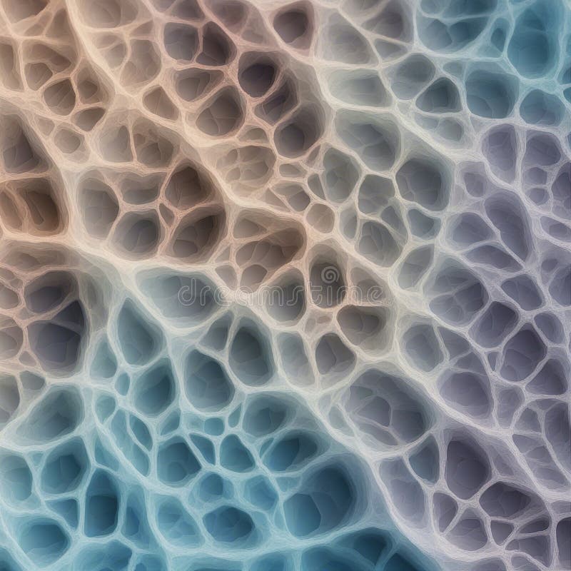 Bacteria and Microscope an Ice Abstract Art with a Dynamic and Organic ...