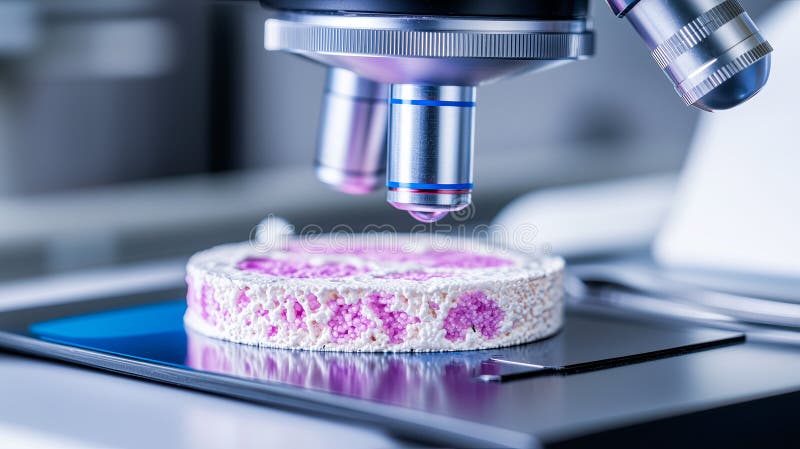 Bacteria on a Microscope Slide Stock Image - Image of genetic, bacteria ...