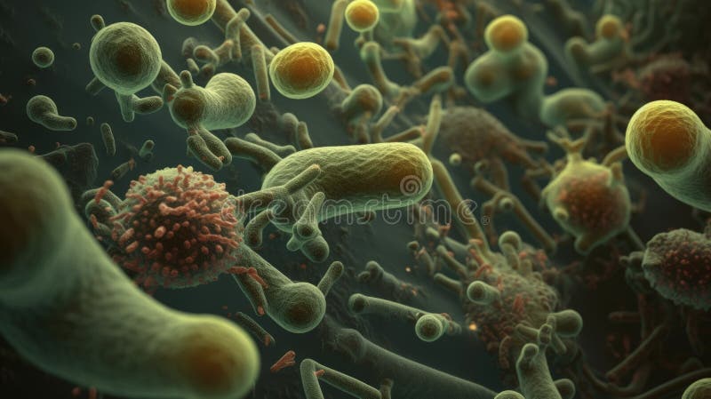 Bacteria, Microscopic Unicellular Organisms, Microorganism, Under ...