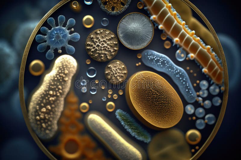 Bacteria, Microscopic Unicellular Organisms, Microorganism, Under ...