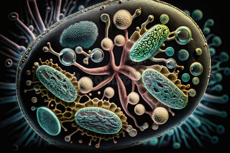 Bacteria, Microscopic Unicellular Organisms, Microorganism, Under ...
