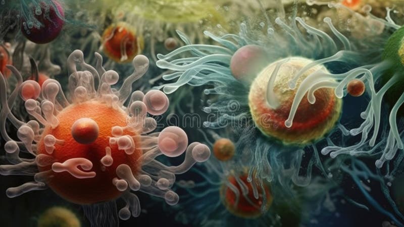 Bacteria, Microscopic Unicellular Organisms, Microorganism, Under ...