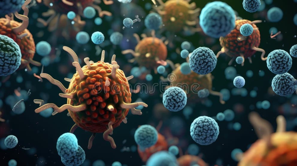 Spirilla Bacteria Under Microscope Stock Photos - Free & Royalty-Free ...