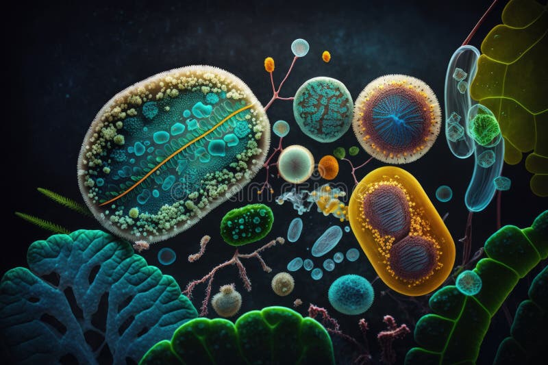 Bacteria, Microscopic Unicellular Organisms, Microorganism, Under ...