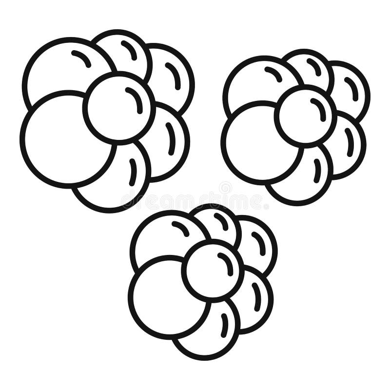 Bacteria Molecule Icon, Outline Style Stock Vector - Illustration of ...