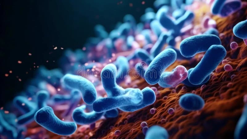 Bacteria in Motion: Microscopic View of Diverse Microorganisms Inside ...