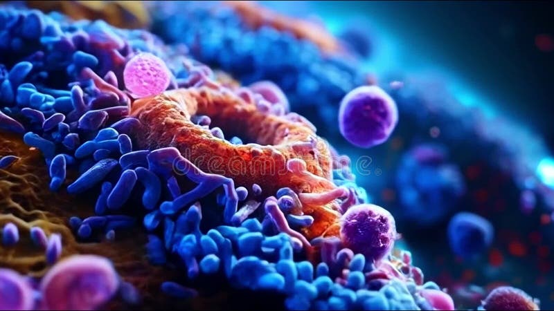 Bacteria in Motion: Microscopic View of Diverse Microorganisms Inside ...