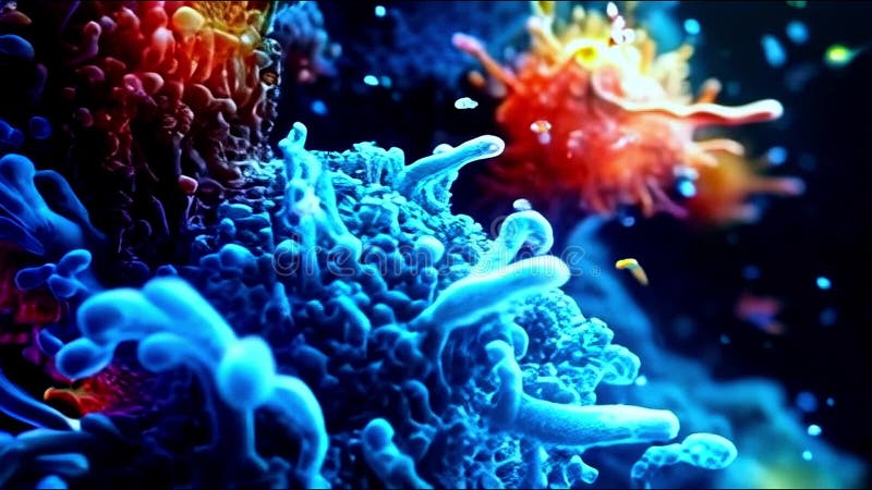 Bacteria in Motion: Microscopic View of Diverse Microorganisms Inside ...
