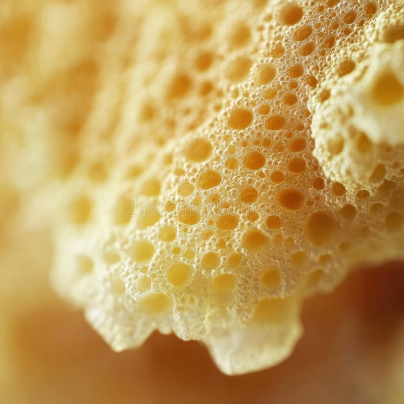 Close Up View of Bacteria Thriving on Bread or Cheese Showcases ...