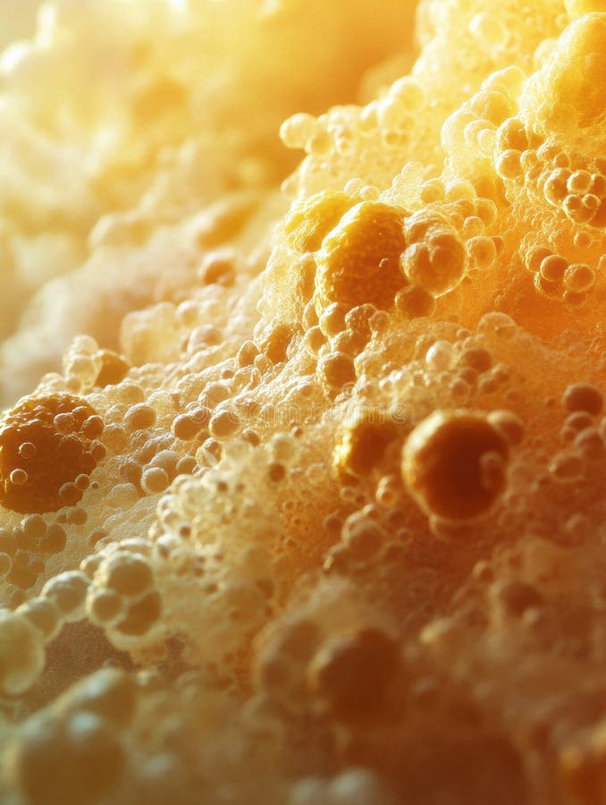 Close Up View of Bacteria Growth on Stale Bread Showing Texture and ...