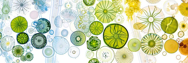 Bacteria or Protozoa Seen Under a Microscope. Microscopic Unicellular ...