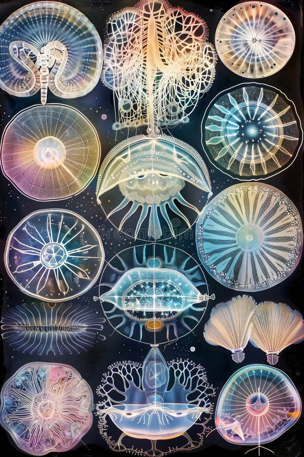 Bacteria or Protozoa Seen Under a Microscope. Microscopic Unicellular ...