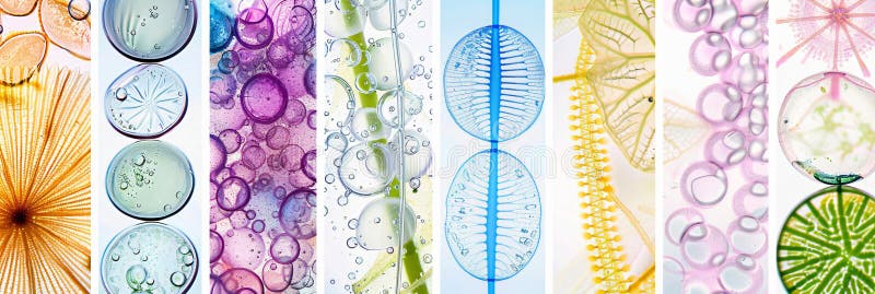 Bacteria or Protozoa Seen Under a Microscope. Microscopic Unicellular ...