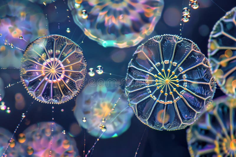 Bacteria or Protozoa Seen Under a Microscope. Microscopic Unicellular ...