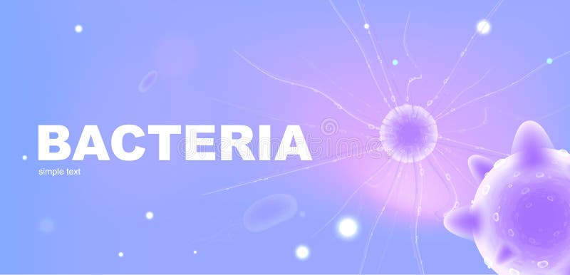 Bacteria Realistic Vector Banner Template Stock Vector - Illustration ...