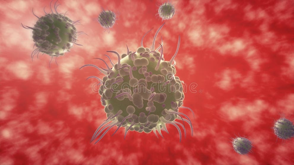 Bacteria Spread Inside the Body. Infection and Immunodeficiency Stock ...