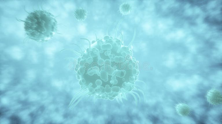 Bacteria Spread Inside the Body. Infection and Immunodeficiency Stock ...