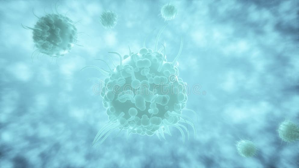 Bacteria Spread Inside the Body. Infection and Immunodeficiency Stock ...