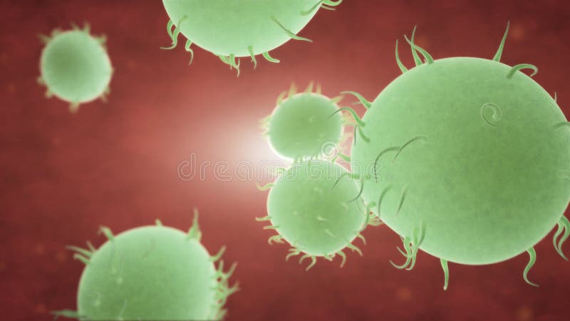 Bacteria Spread Inside the Body. Infection and Immunodeficiency Concept ...