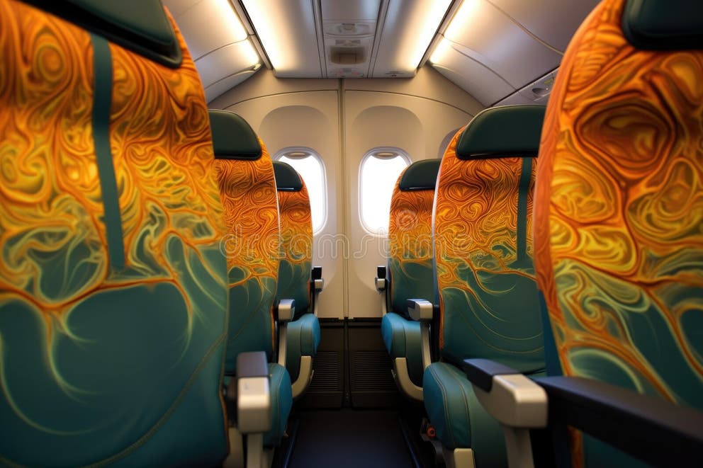 Bacteria Thriving on Airplane Headrest Stock Illustration ...