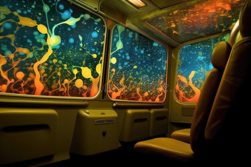 Bacteria Thriving on Bus Window Surfaces Stock Illustration ...