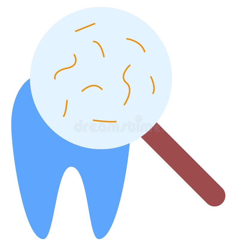 Bacteria In Tooth Illustration Vector Stock Vector - Illustration of ...