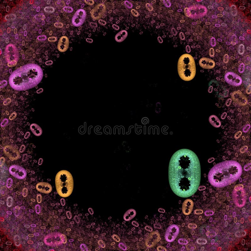 Bacteria under microscope stock photo. Image of microbe - 44268822