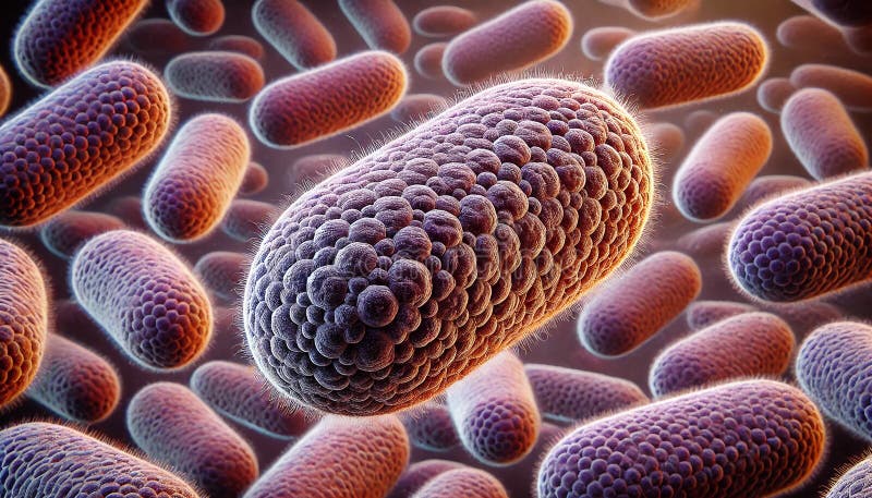 Bacteria Under Microscope, Generative Ai Illustration Stock Photo ...