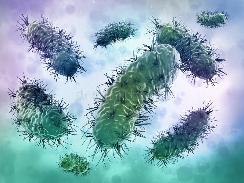 Bacteria under microscope stock photo. Image of cancer - 44763384