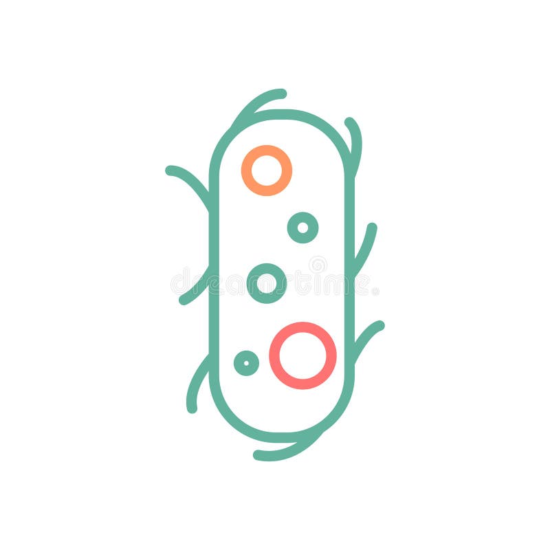 Bacteria Vector Icon Logo Design Stock Vector - Illustration of micro ...