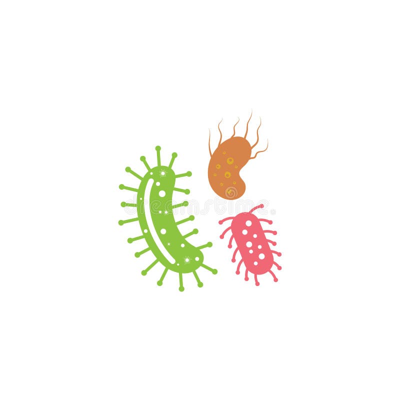 Bacteria Vector Illustration Icon Template Stock Vector - Illustration ...