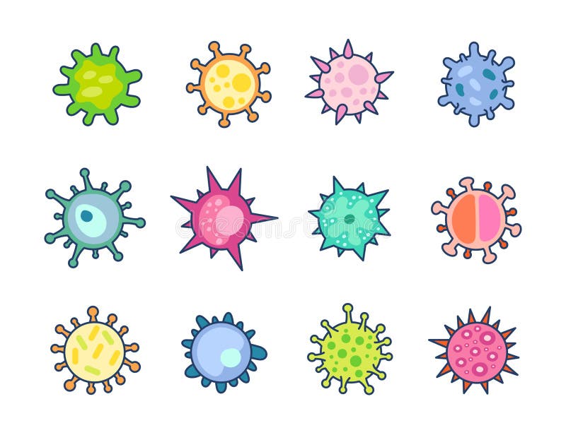 Bacteria, Virus, Germ, Microbe and Pathogen Stock Illustration ...