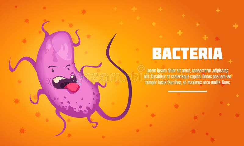 Bacteria and Virus Poster stock vector. Illustration of title - 256111075