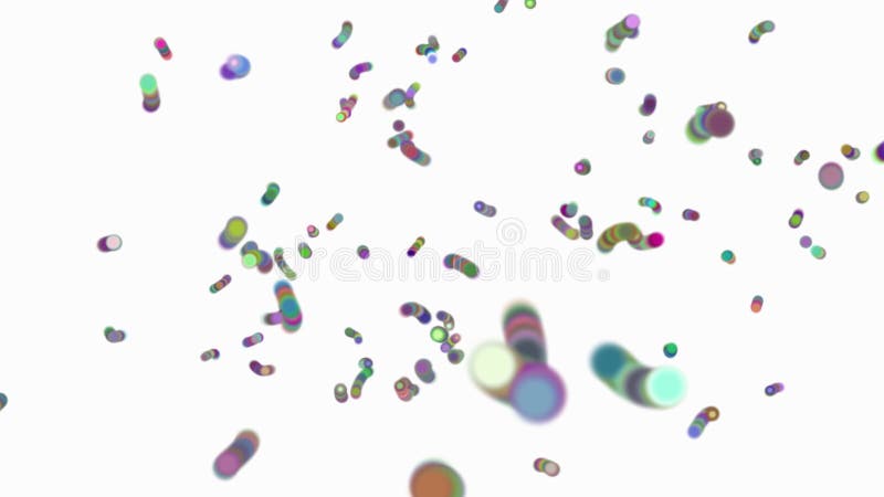 Bacteria Virus or Stem Cells Moving Animation 3D Rendering Stock ...