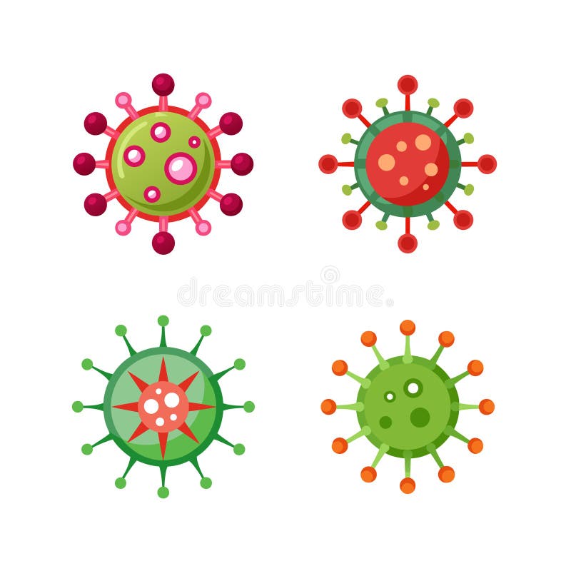 Bacteria, Virus Vector Art Illustration Bundle Stock Vector ...