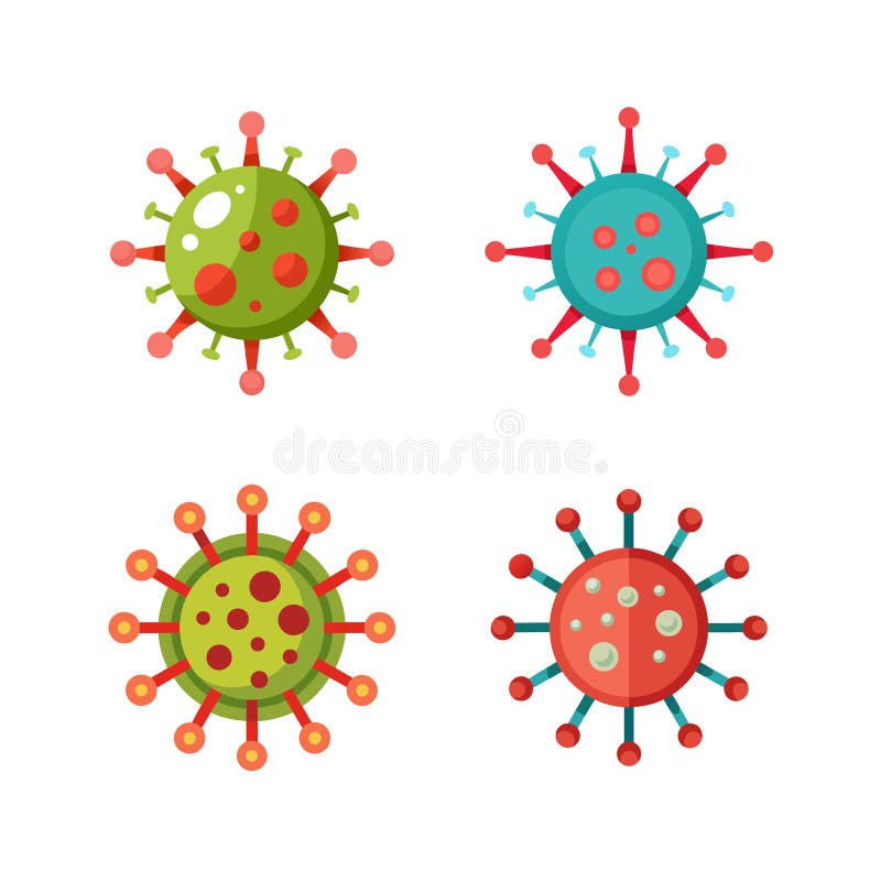 Bacteria, Virus Vector Art Illustration Bundle Stock Vector ...