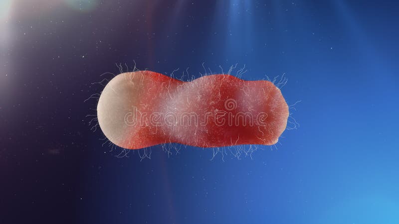 Bacteria or Viruse Against a Light Blue Background Stock Illustration ...