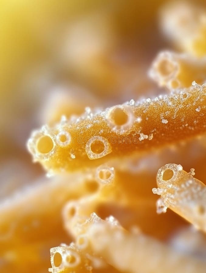 Close Up View of Bacteria Growing on Bread Surface in Indoor Setting ...